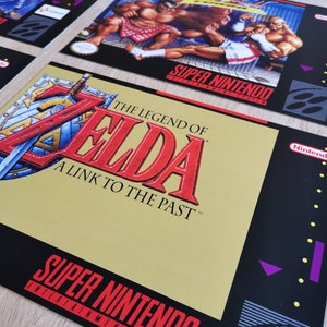 SNES Box Art A4 Prints (297x210mm) Super Nintendo Entertainment System ...