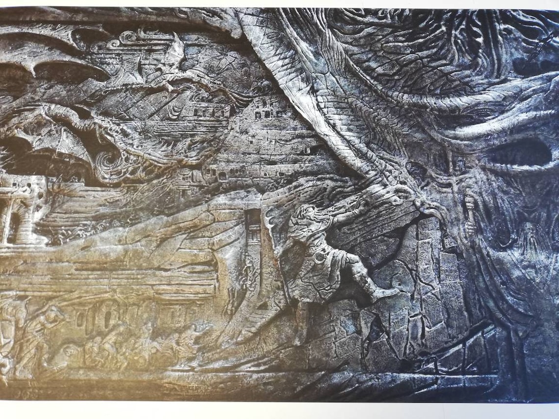 Skyrim Alduin's Wall High Quality Large Print - Etsy UK