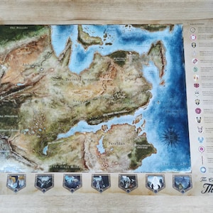 Dragon Age Inquisition, Thedas Map, High Quality, A3, A2 & A1 Prints ...
