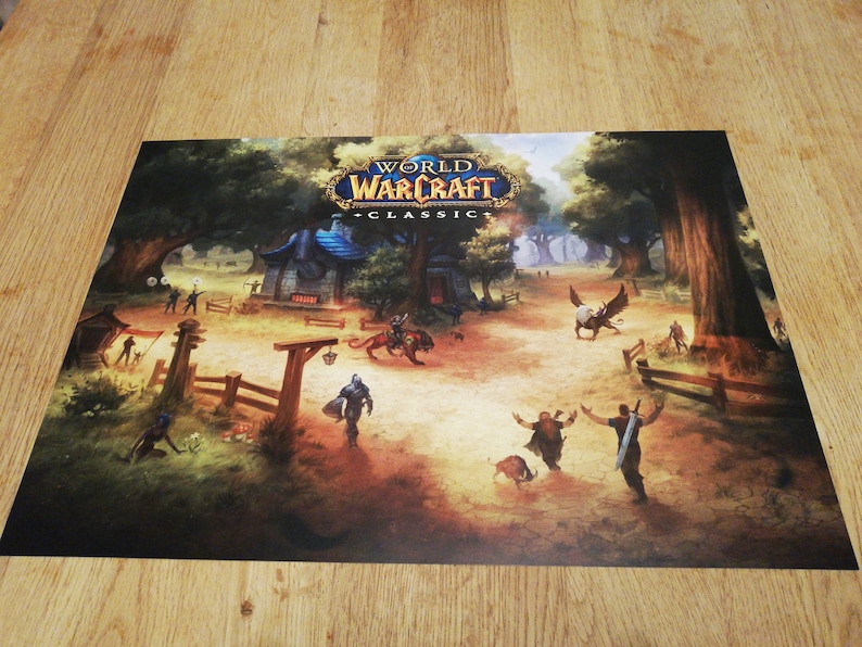 World of Warcraft Vanilla, Goldshire, High Quality A3 Print - Blizzard ...