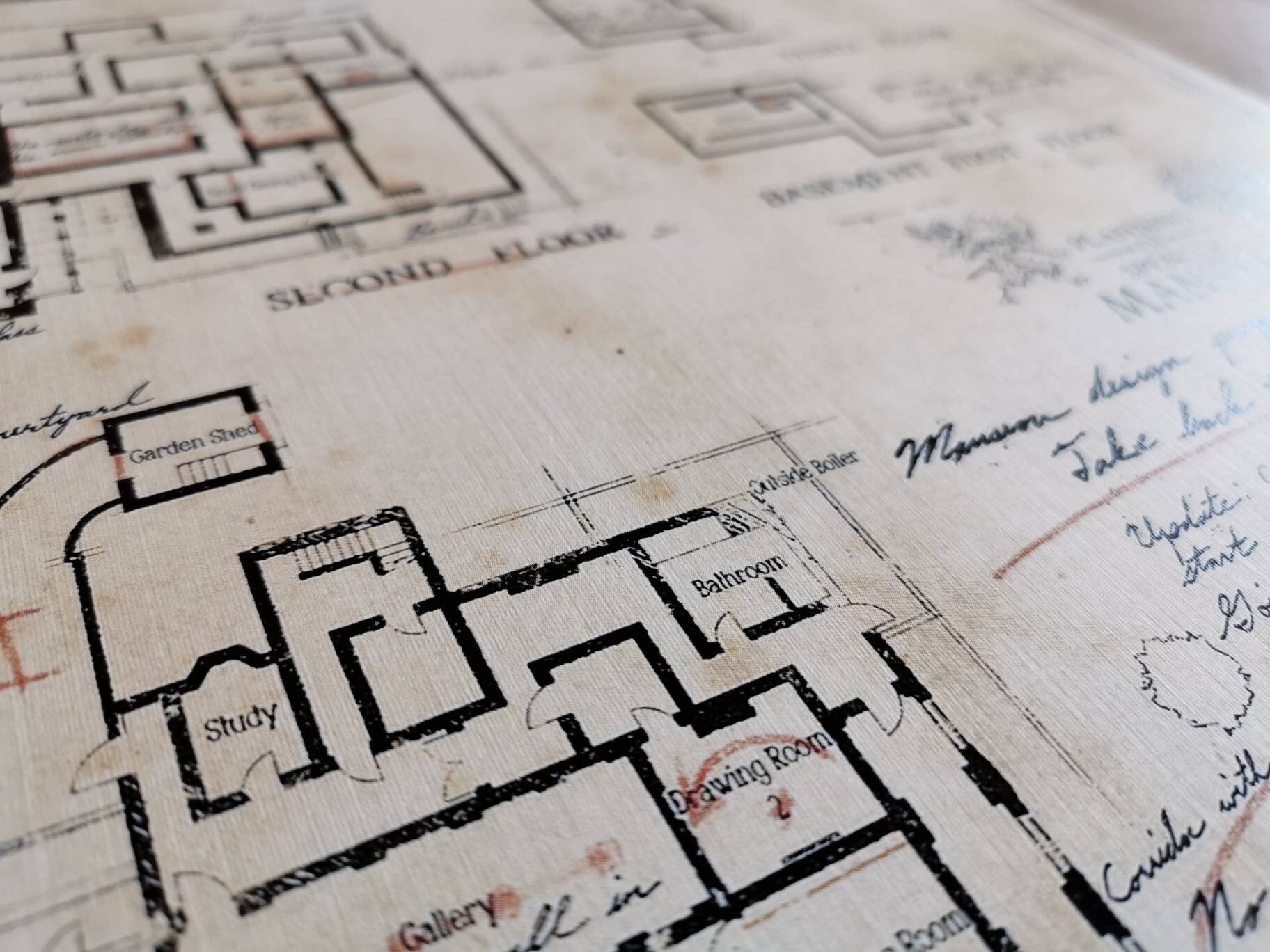 Resident Evil Spencer Mansion Plan High Quality A3 Print - Etsy Australia