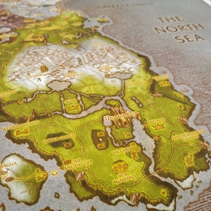 World of Warcraft Northrend Map, High Quality, A3, A2 or A1 - Etsy
