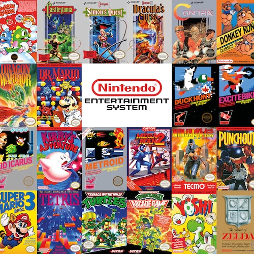 Nintendo Entertainment Sytem NES Box Art Poster High | Etsy