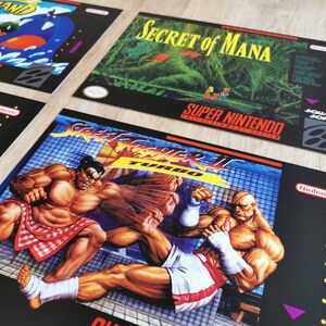 SNES Box Art A4 Prints (297x210mm) Super Nintendo Entertainment System ...