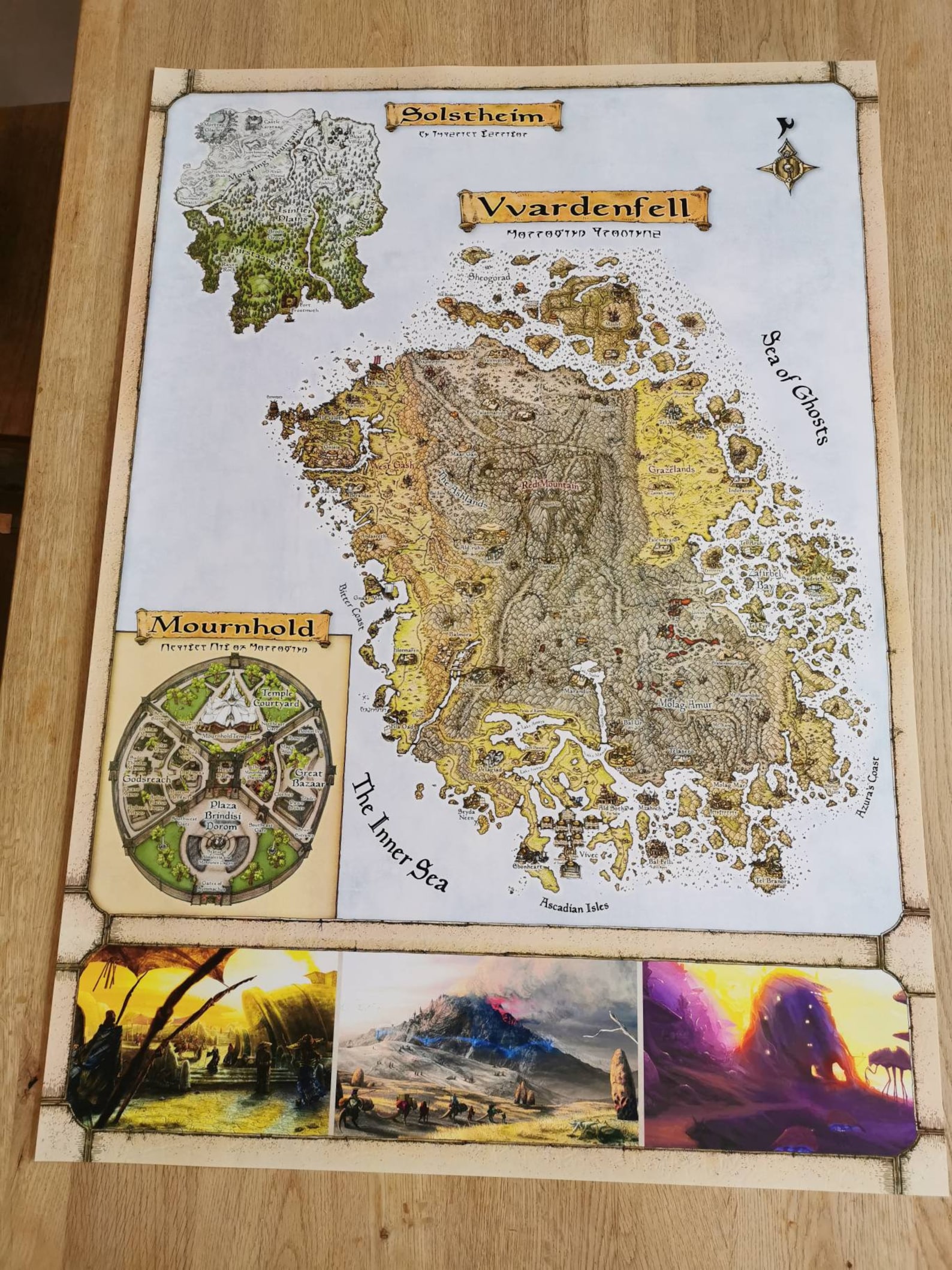 Morrowind Vvardenfell Map the Elder Scrolls 3 High - Etsy UK