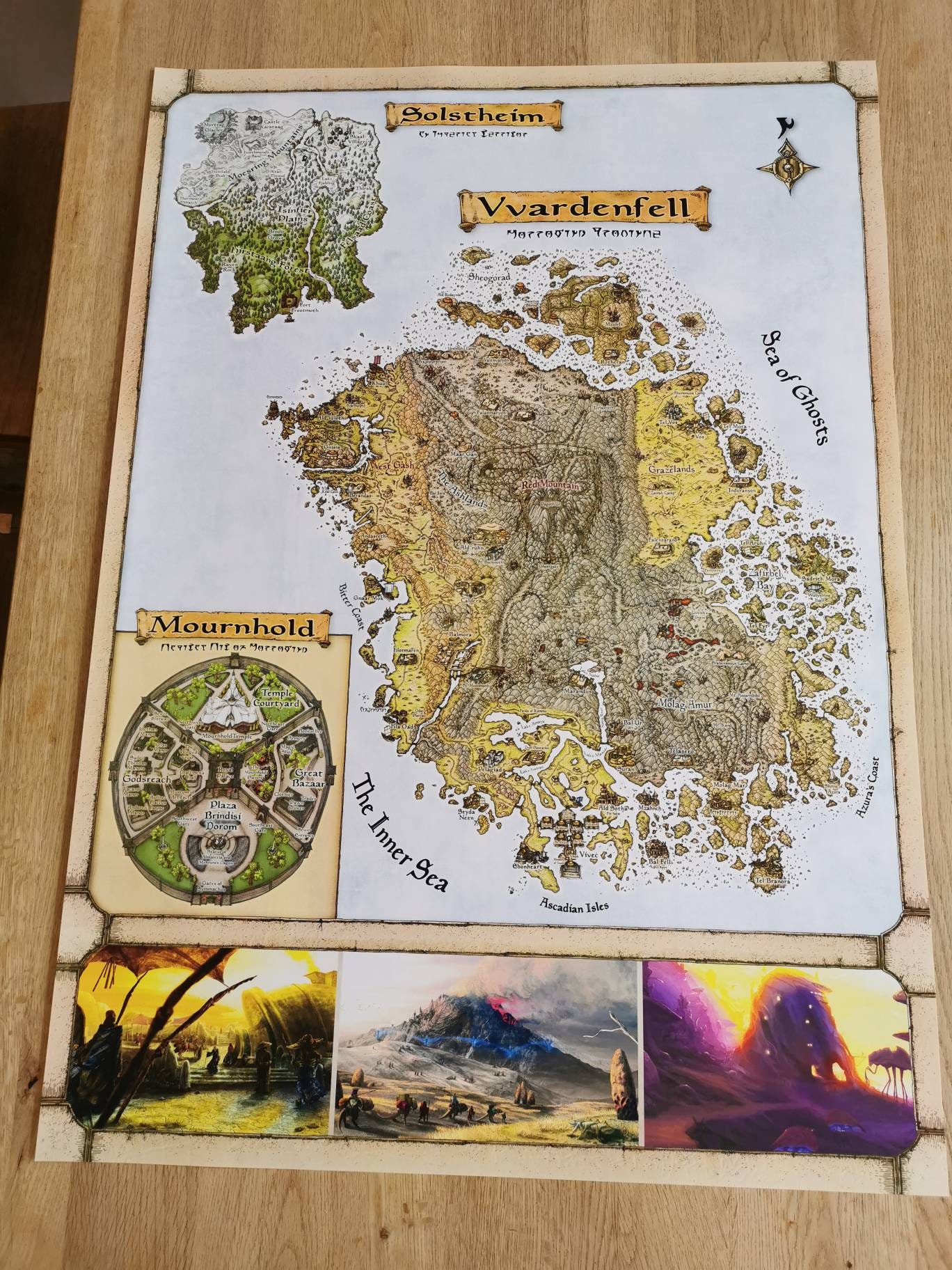 Morrowind Vvardenfell Map the Elder Scrolls 3 High - Etsy UK