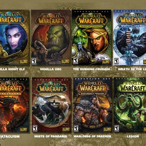 World of Warcraft Box Art Poster A4 (297x210mm)- Blizzard, WOW - Etsy