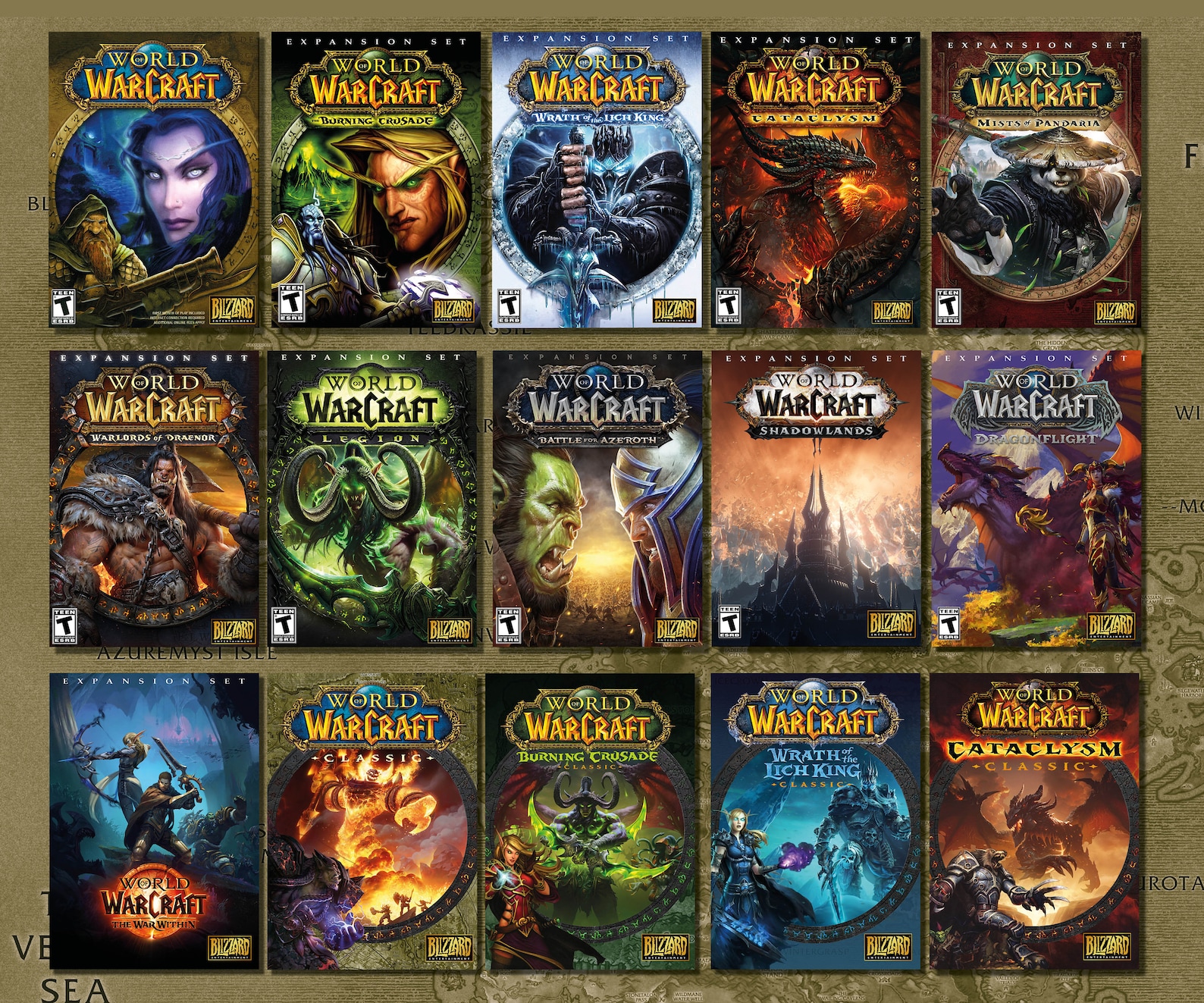 World of Warcraft Box Art Poster A4 297x210mm Blizzard, WOW - Etsy