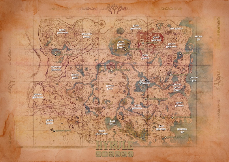 The Legend of Zelda, Breath of the Wild Print, A2, A1, HP Photo Print ...