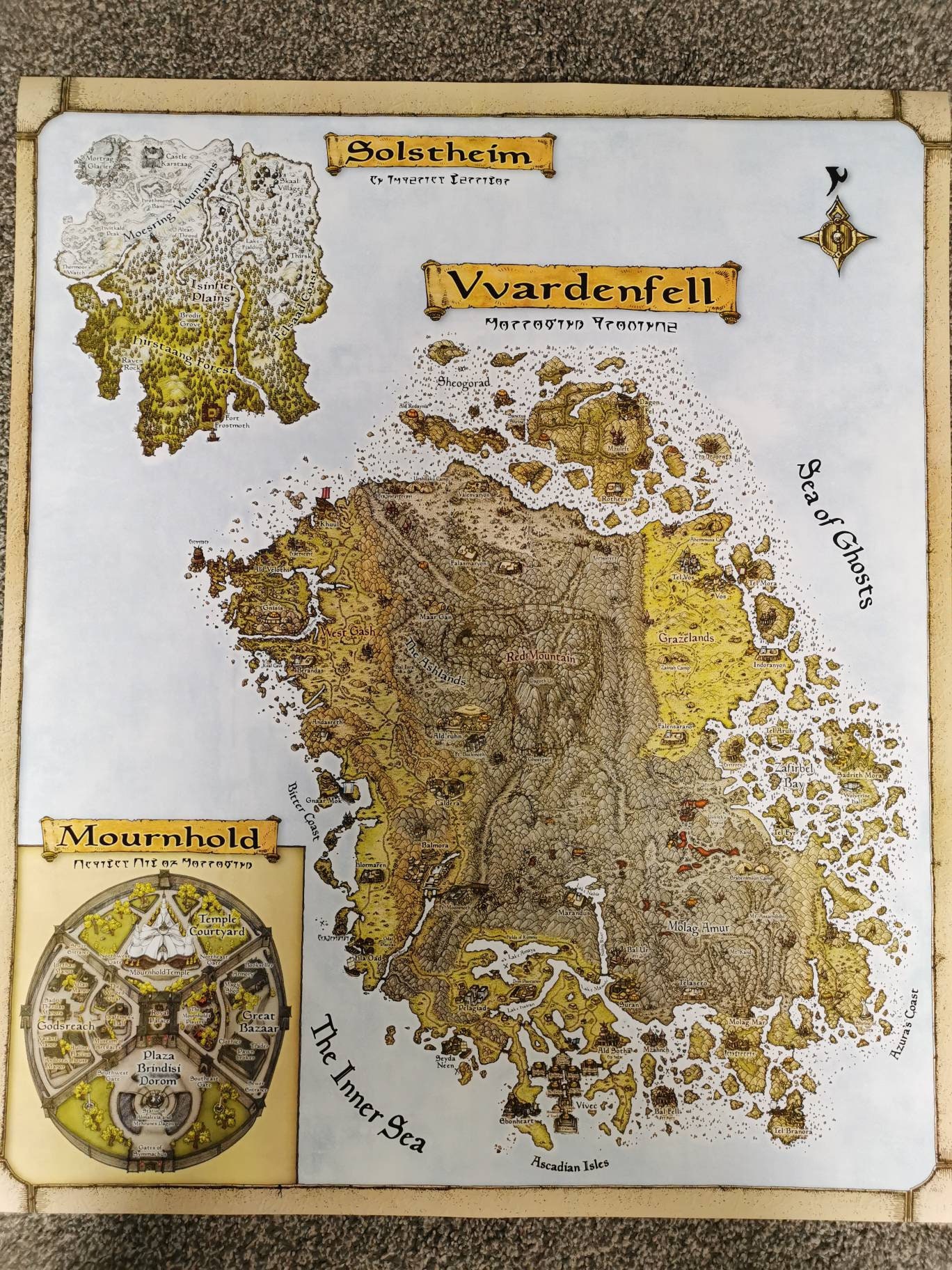 Elder Scrolls Morrowind Map