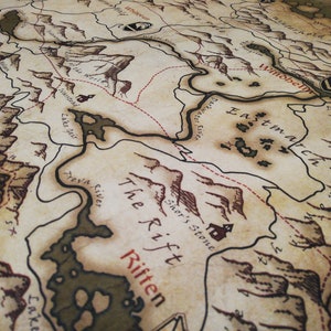 Skyrim Province Map the Elder Scrolls 5, High Quality, A1, A2, A3 ...