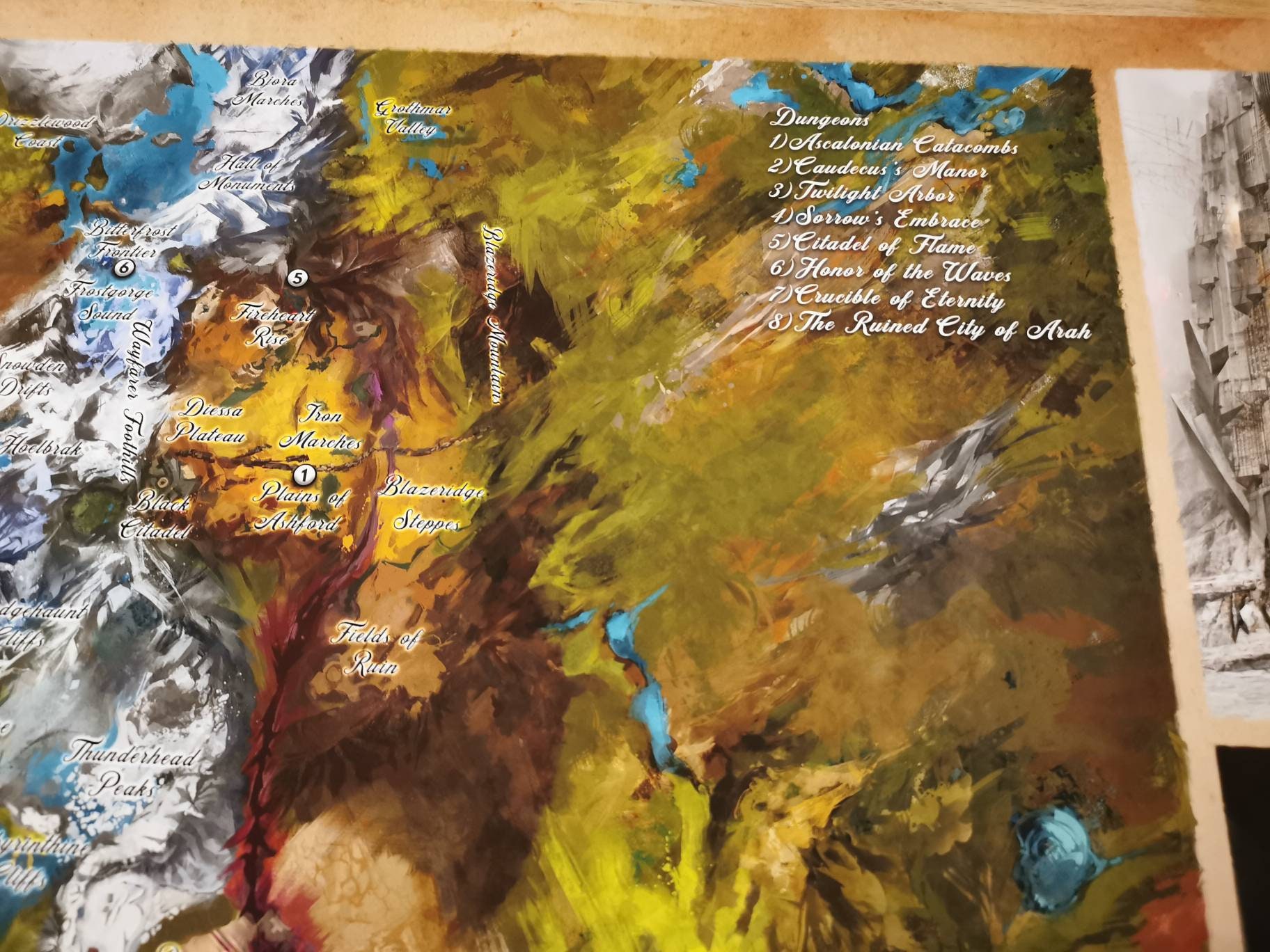 Guild Wars 2 Tyria Map High Quality A3 A2 & A1 Prints | Etsy