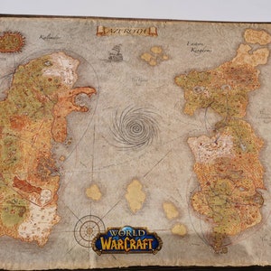 World of Warcraft, Azeroth World Map, High Quality, A2/A1 Prints ...