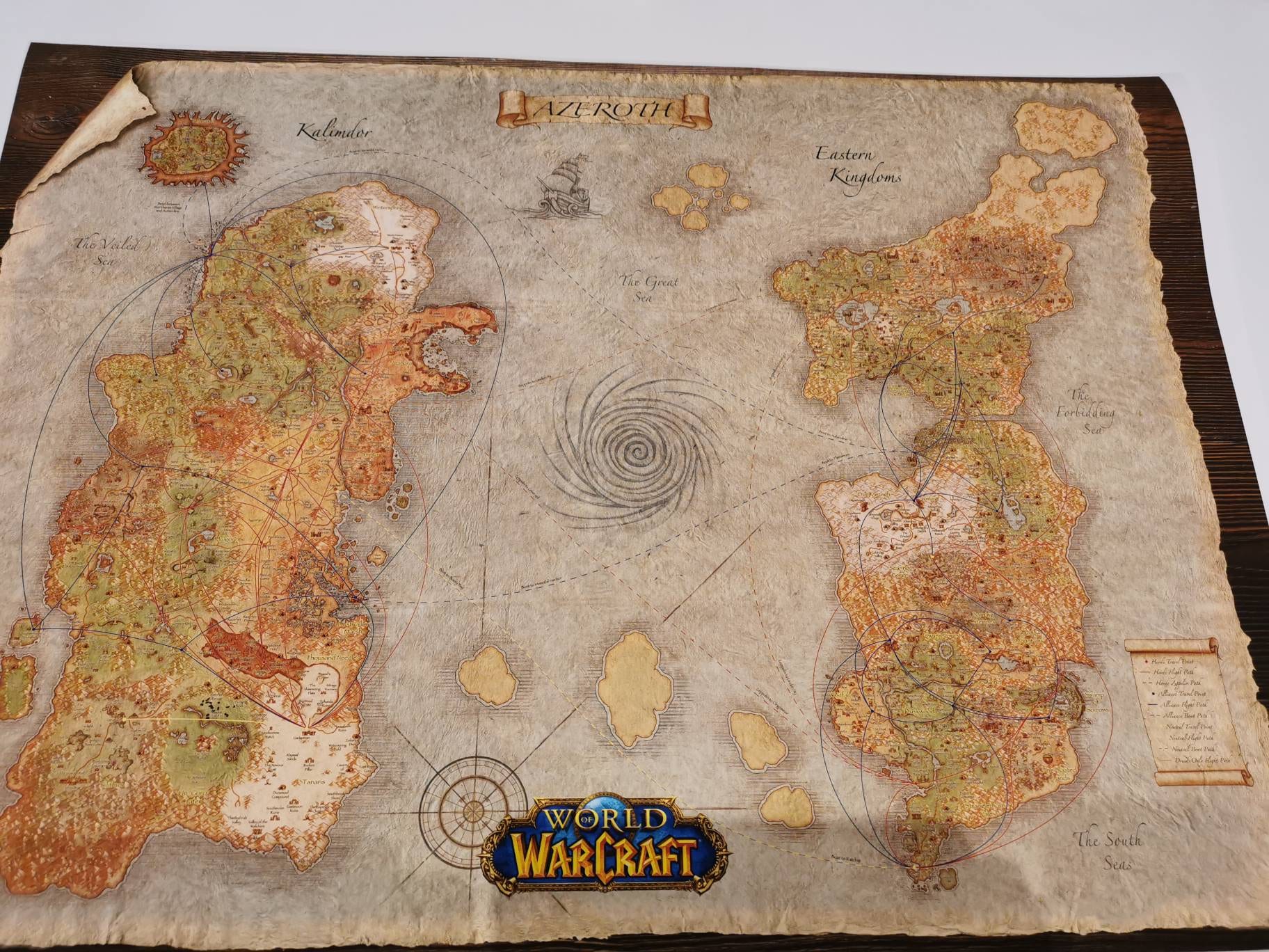 World of Warcraft Azeroth World Map High Quality A2/A1 - Etsy UK