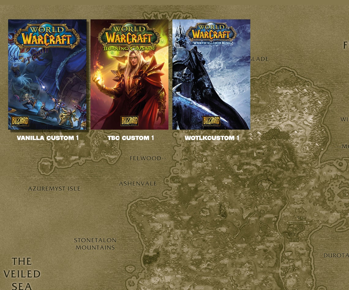 World of Warcraft Box Art Poster A4 297x210mm Blizzard WOW | Etsy UK