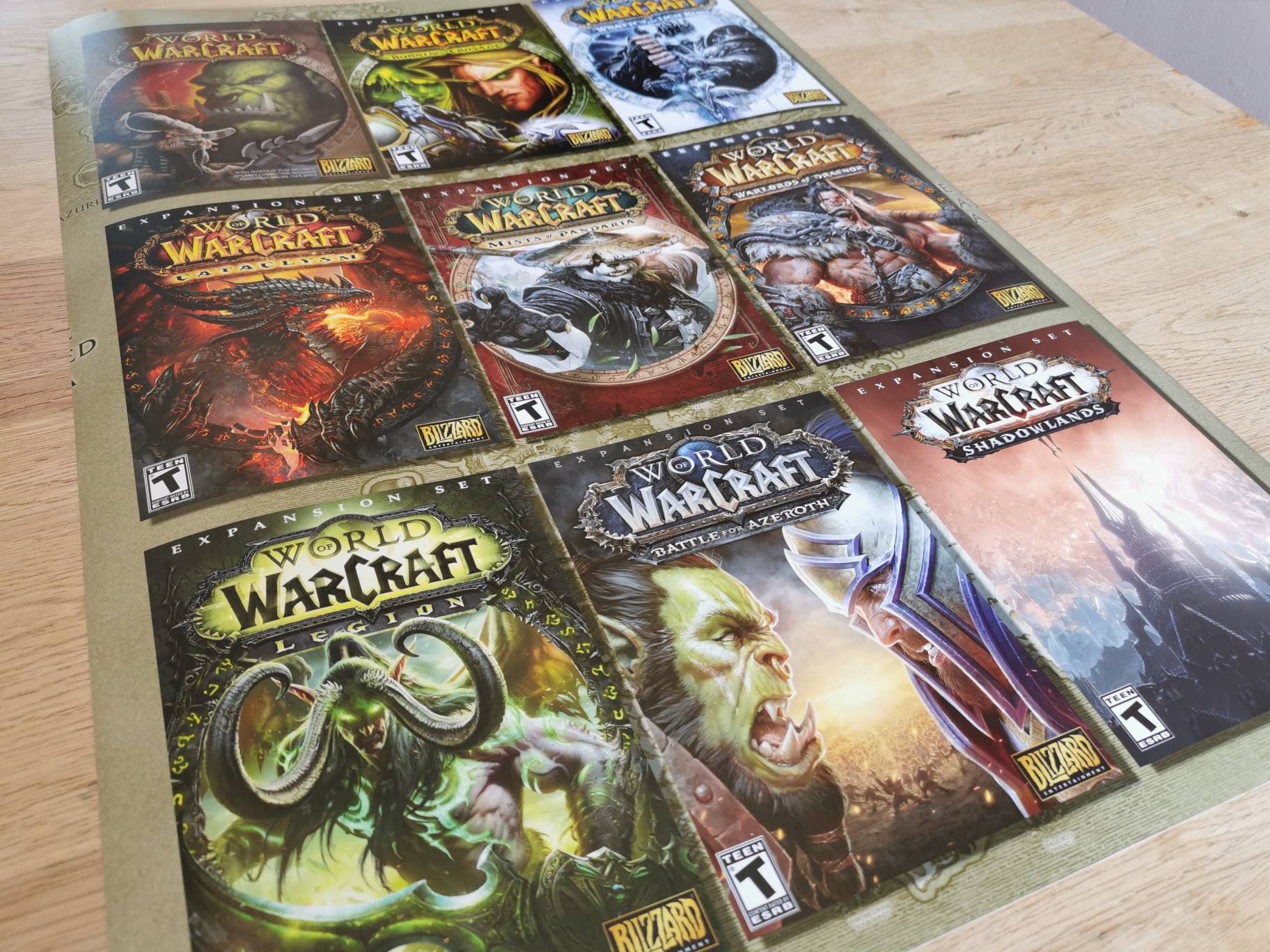 World of Warcraft Box Art Covers A1 or A2 HP Photo print | Etsy
