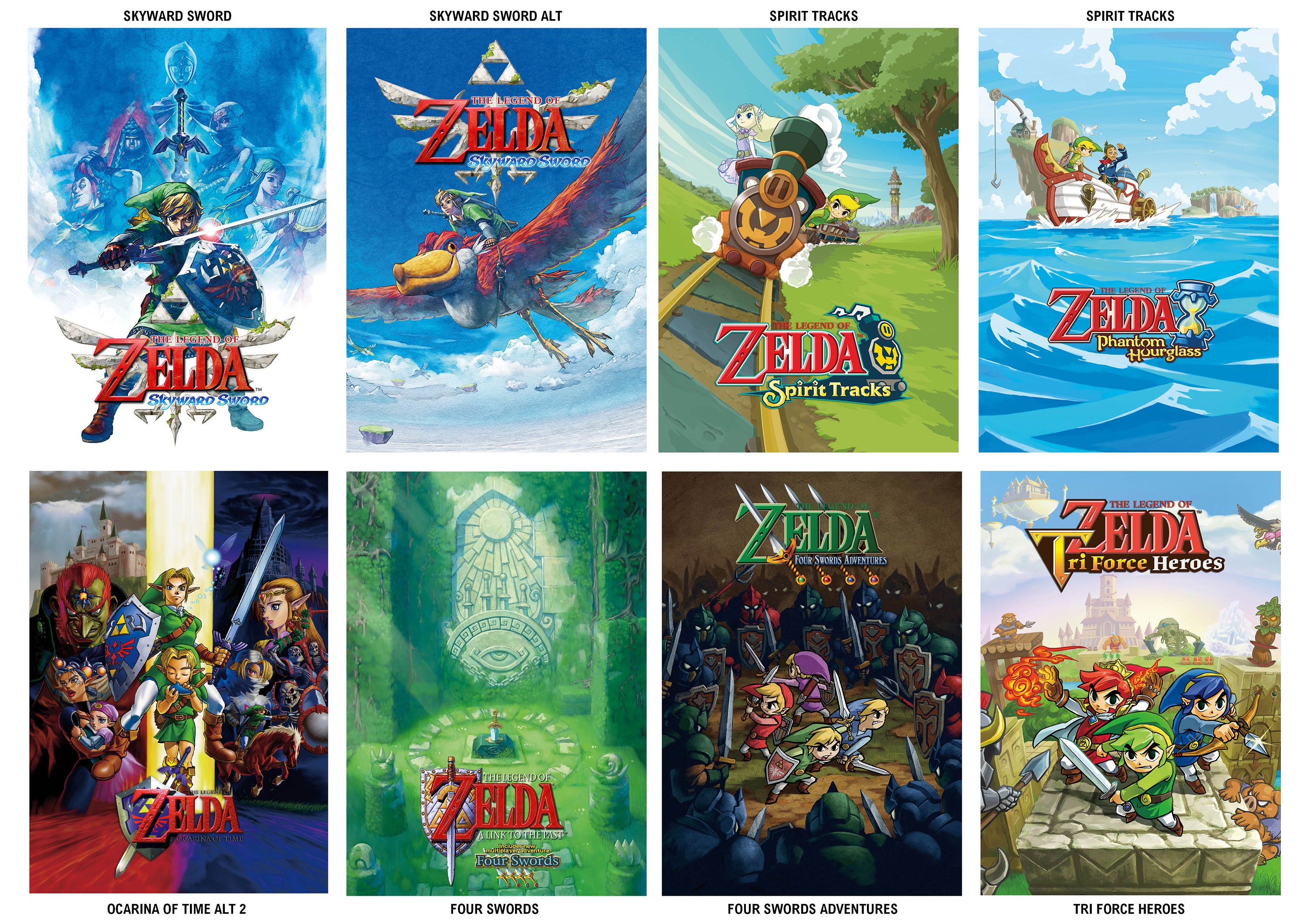 The Legend of Zelda Custom Box Art A3 420x297mm or 11x14 - Etsy UK