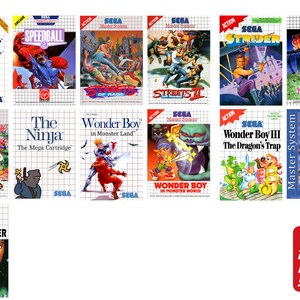 Sega Master System Box Art A4 Posters 297x210mm - Etsy