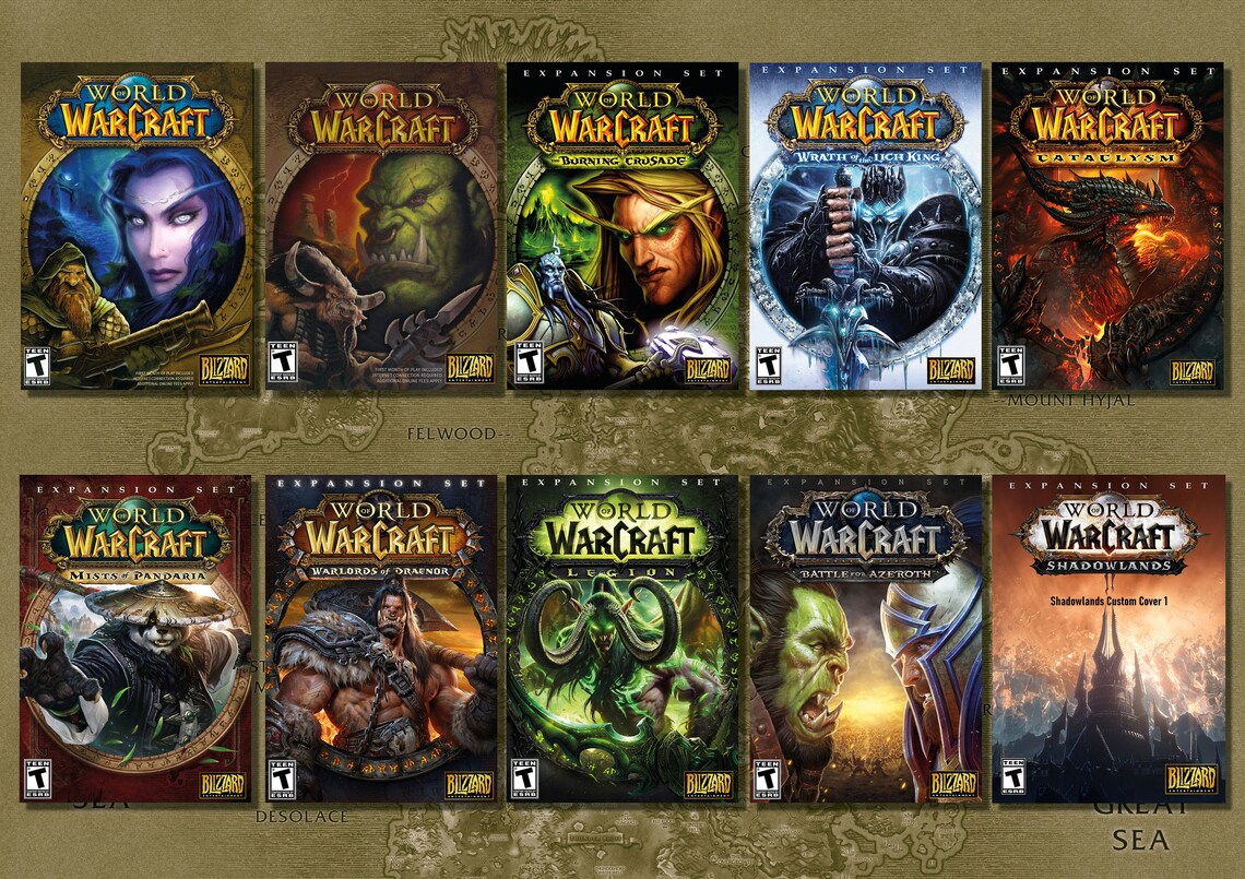 World of Warcraft Box Art Poster A4 297x210mm Blizzard WOW | Etsy