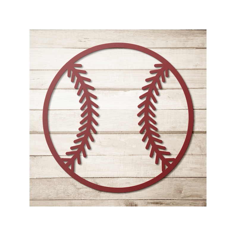 Baseball Metal Wall Art Metal Sports Sign Custom Metal Art - Etsy