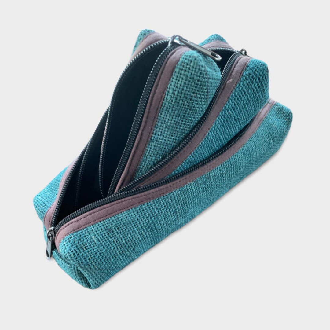 Hemp Zippered Pouch Set: Mini Makeup, Pencil & Jewelry Bags - Etsy