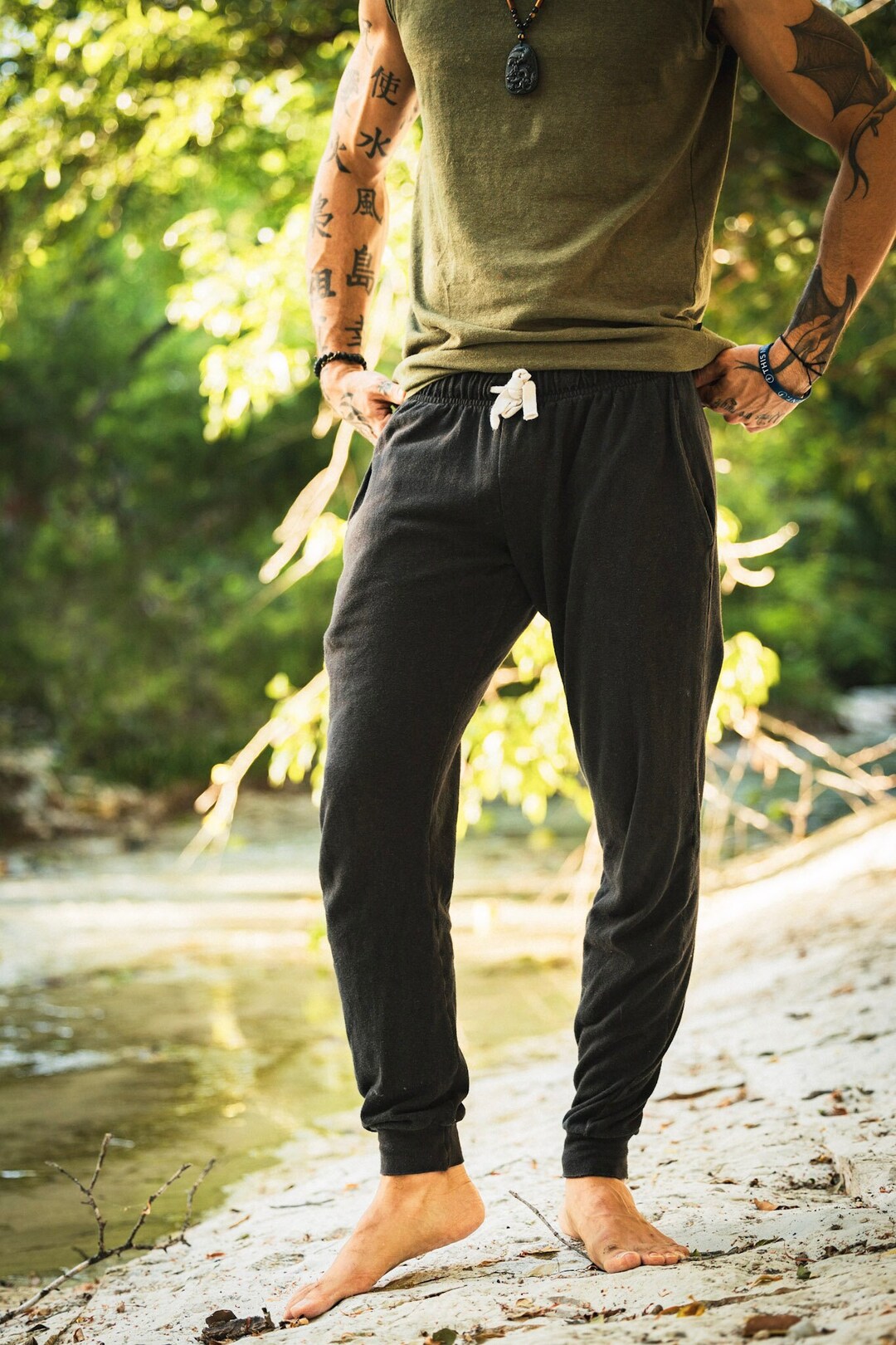 Hemp Jersey Joggers•mens Hemp and Organic Cotton Jogger•sustainable ...