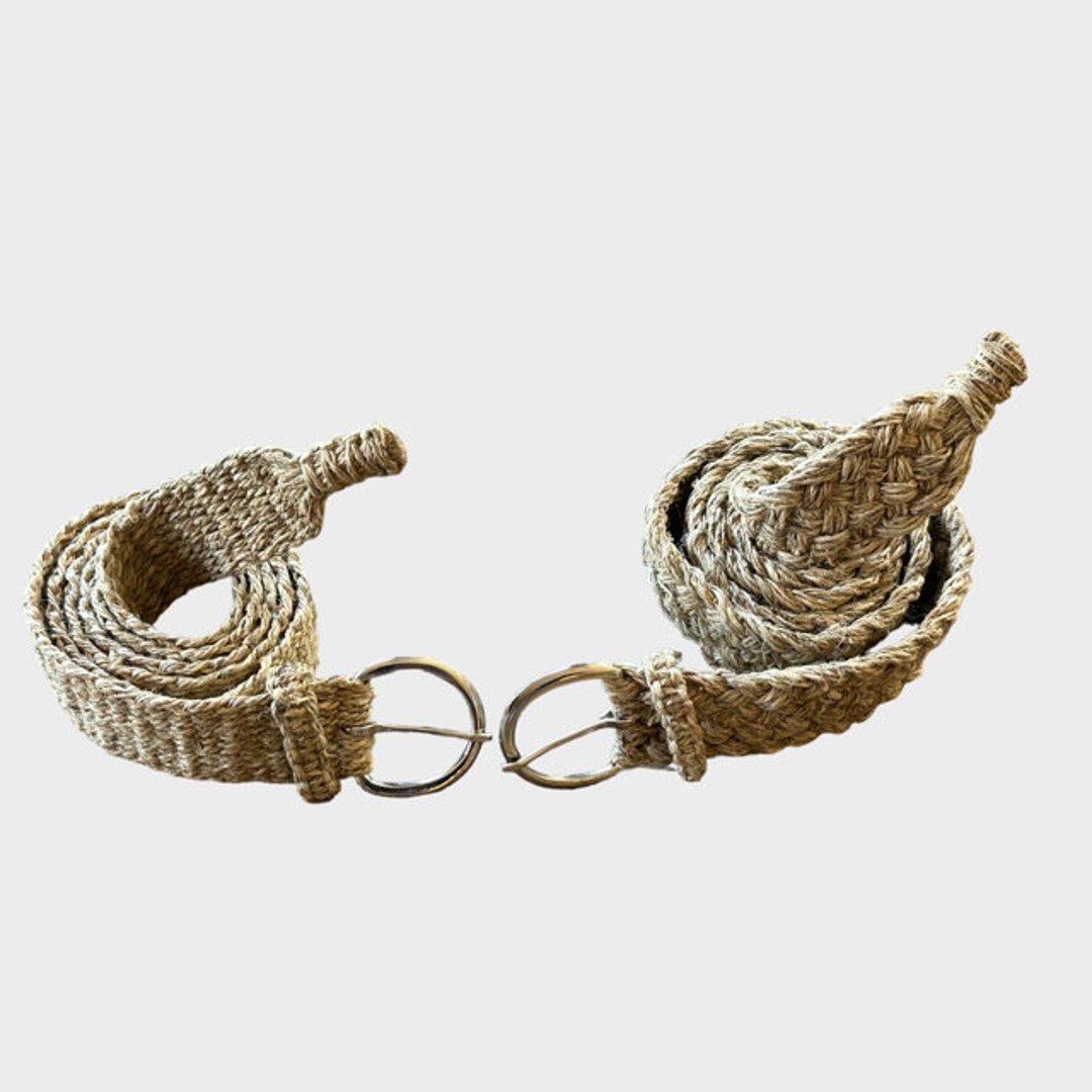 Handmade Braided Hemp Belt: Eco-friendly Boho Style - Etsy