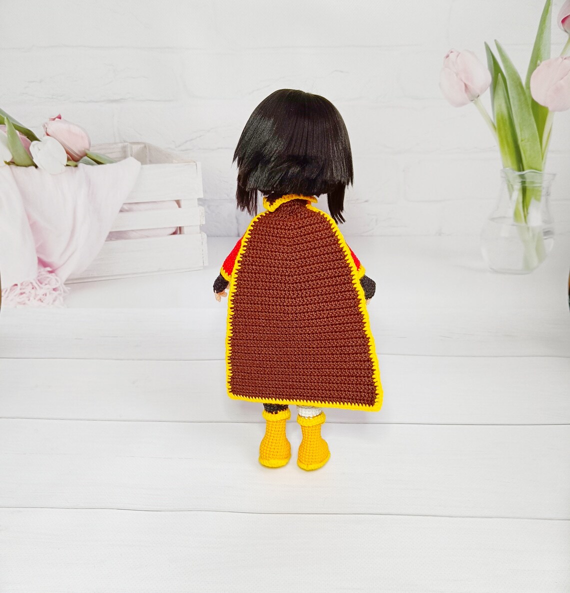 Crochet Witch Doll Pattern, Amigurumi Doll Pattern, Crochet Anime Doll ...