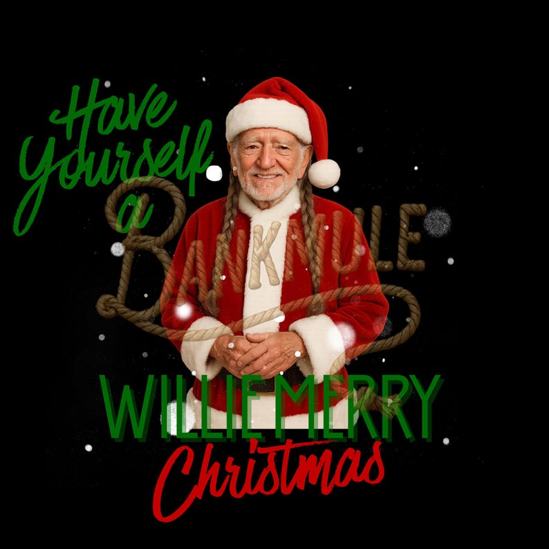Willie Santa Suit, Light Snow Background, PNG - Etsy