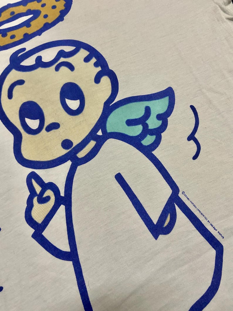 Vintage 80s Osamu Harada Japanese Pop Artist "mister Donut" Artwork T ...