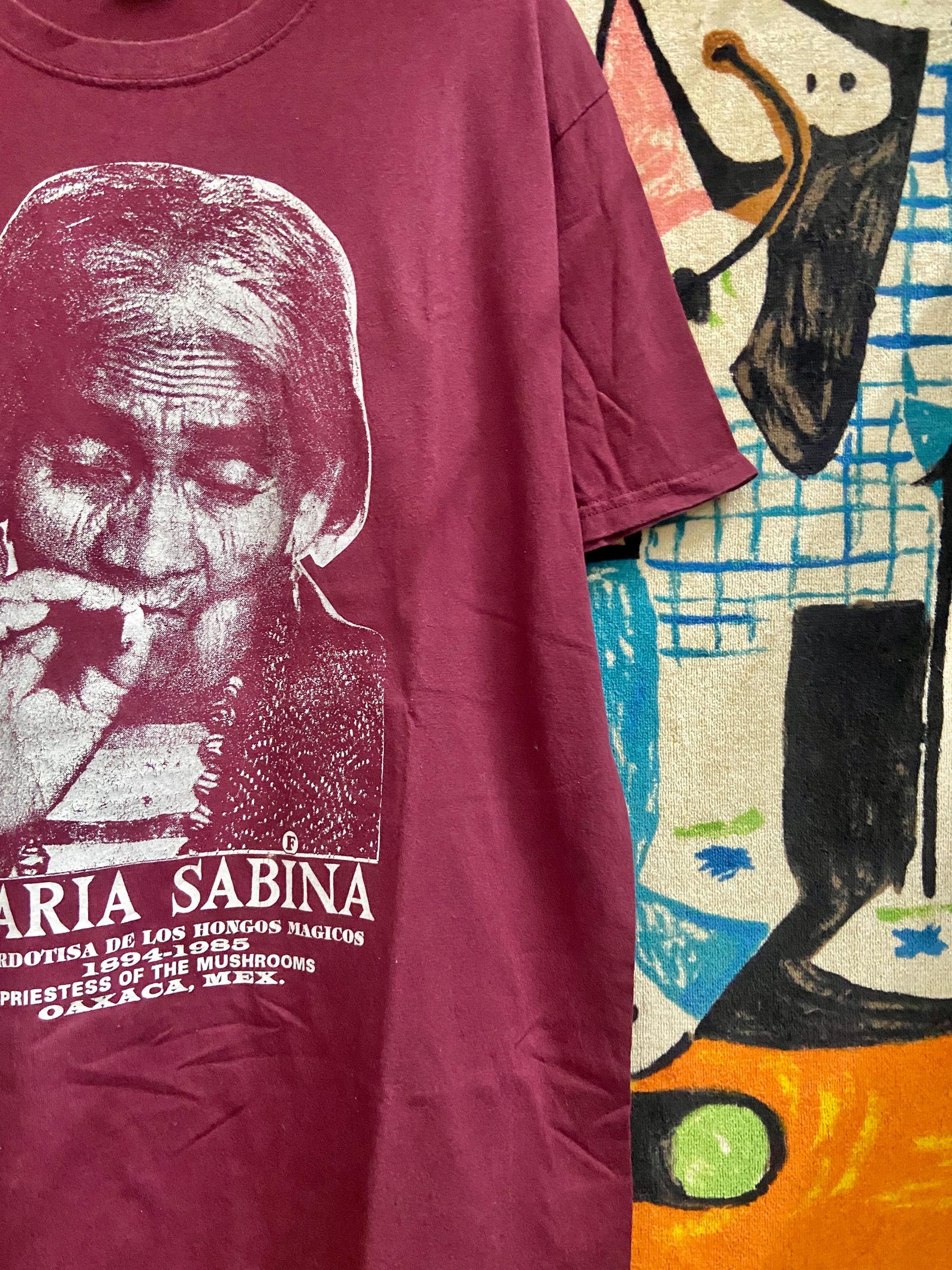 Vintage 00s Maria Sabina the Mexican Shaman Photoprint Artwork T Shirt ...