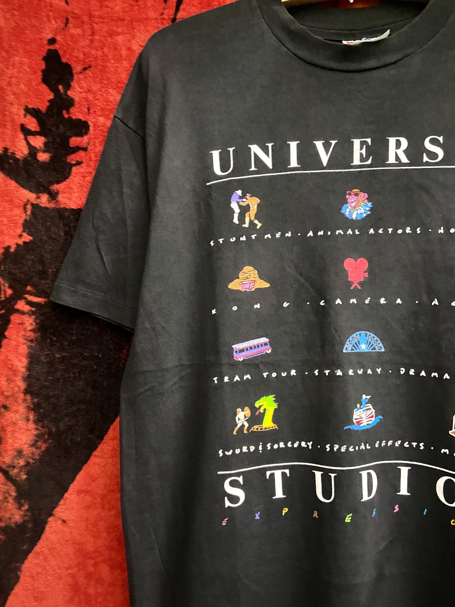 Vintage 90s Universal Studios Hollywood 1992 Pop Art Style Promo T ...