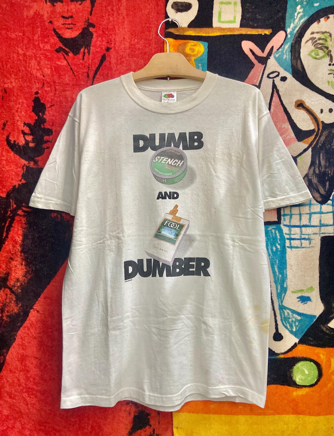 Vintage 90s Dumb and Dumber 1994 Jim Carrey Comedy Screwball Movie T ...