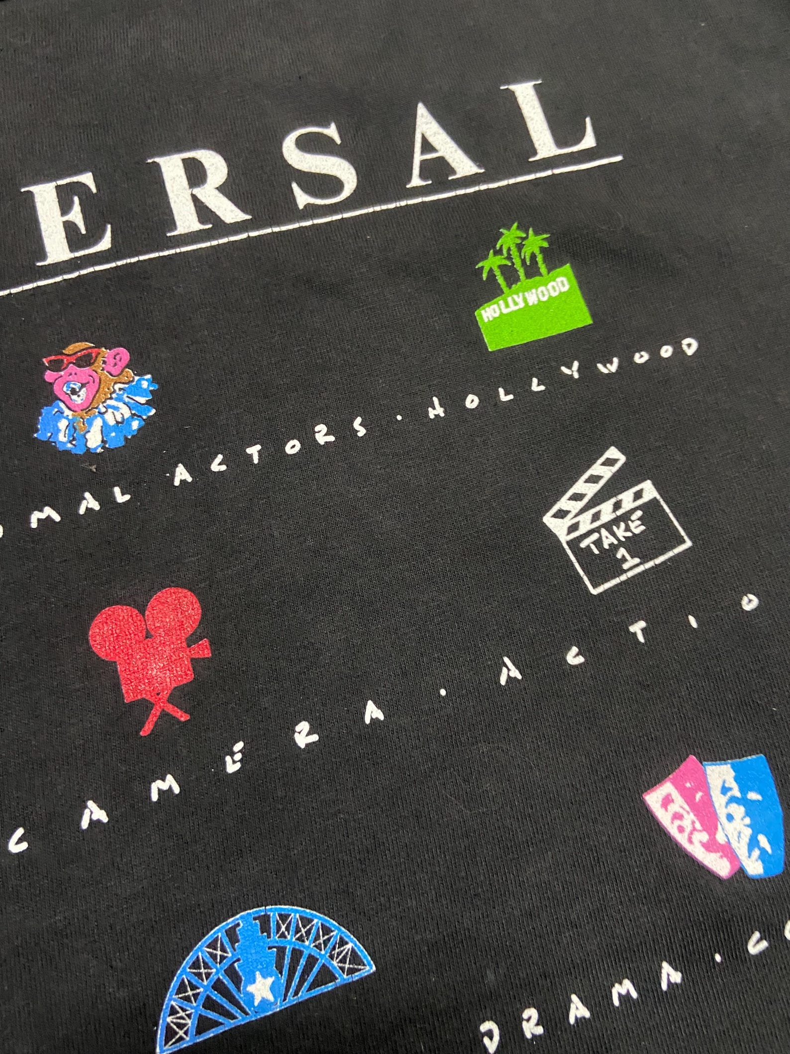 Vintage 90s Universal Studios Hollywood 1992 Pop Art Style Promo T ...