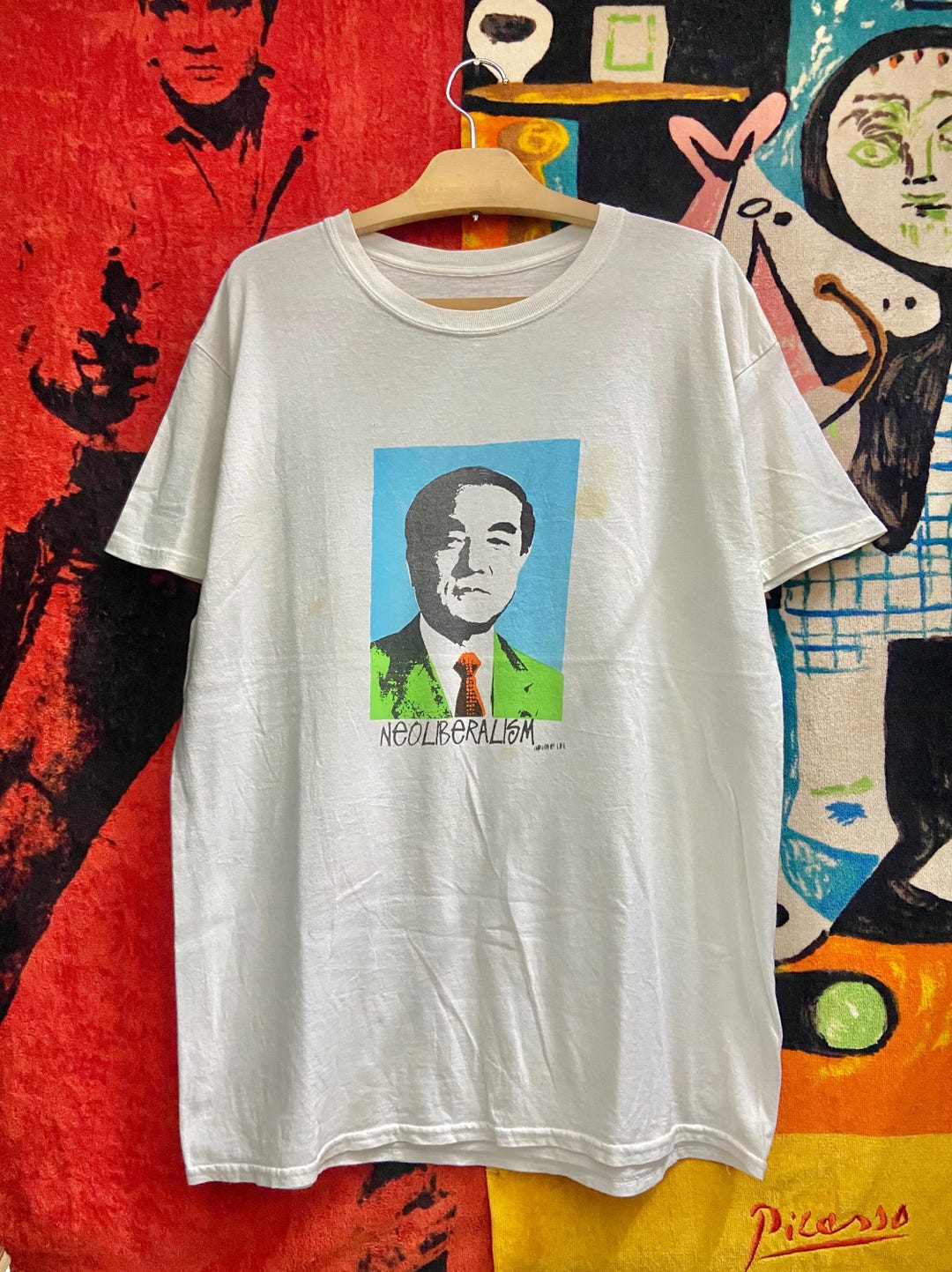 Vintage 00s China Revolutionist Icon "neoliberalism" Graphic Pop Art ...