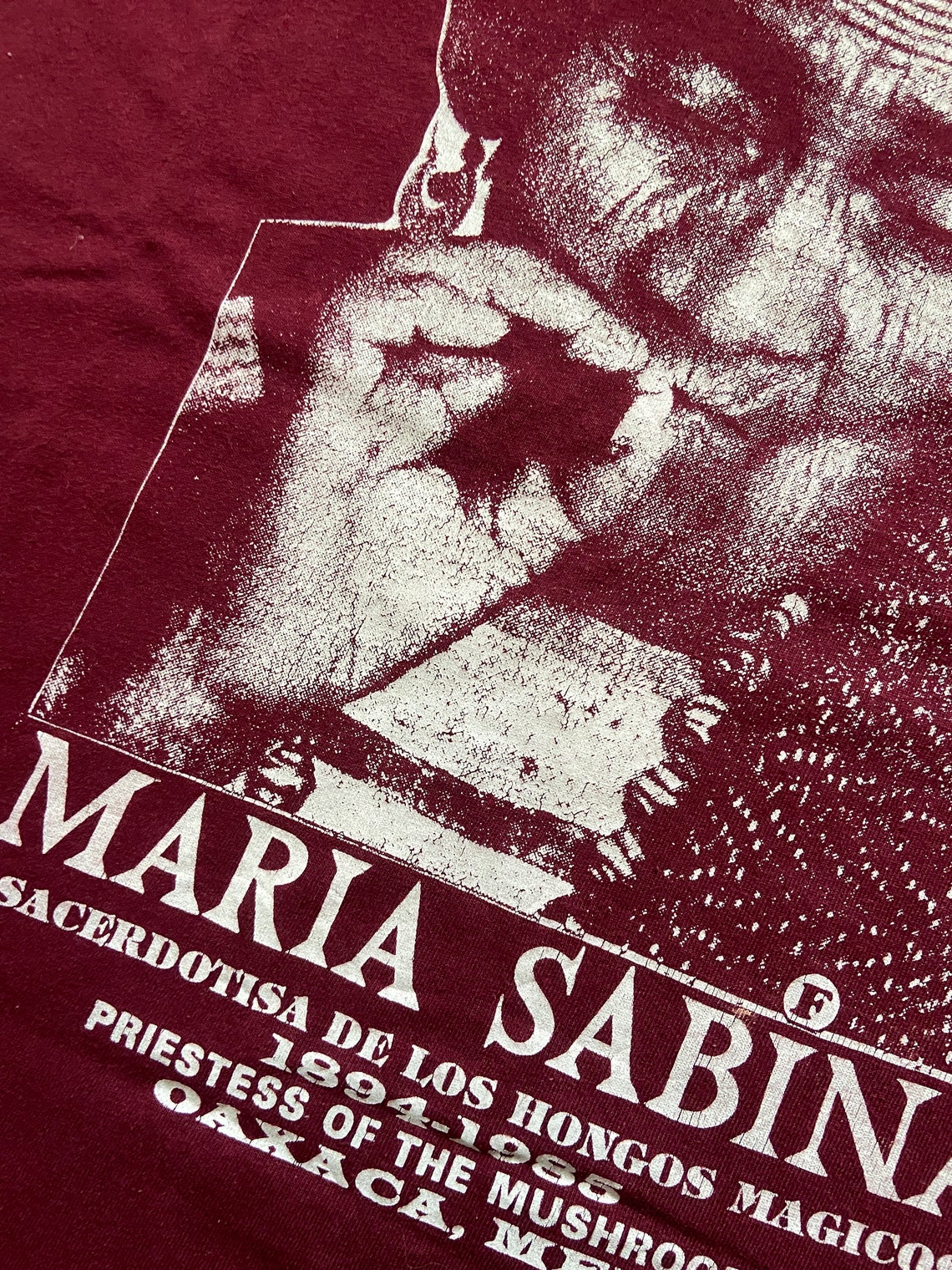 Vintage 00s Maria Sabina the Mexican Shaman Photoprint Artwork T Shirt ...