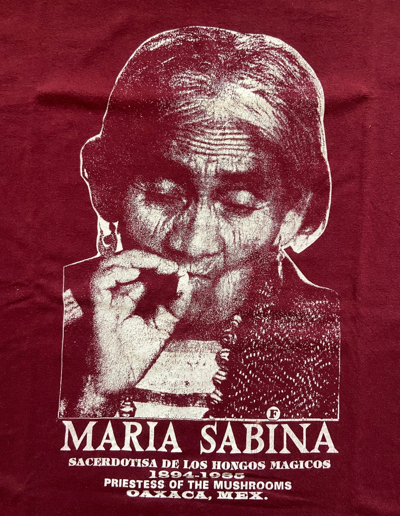 Vintage 00s Maria Sabina the Mexican Shaman Photoprint Artwork T Shirt ...