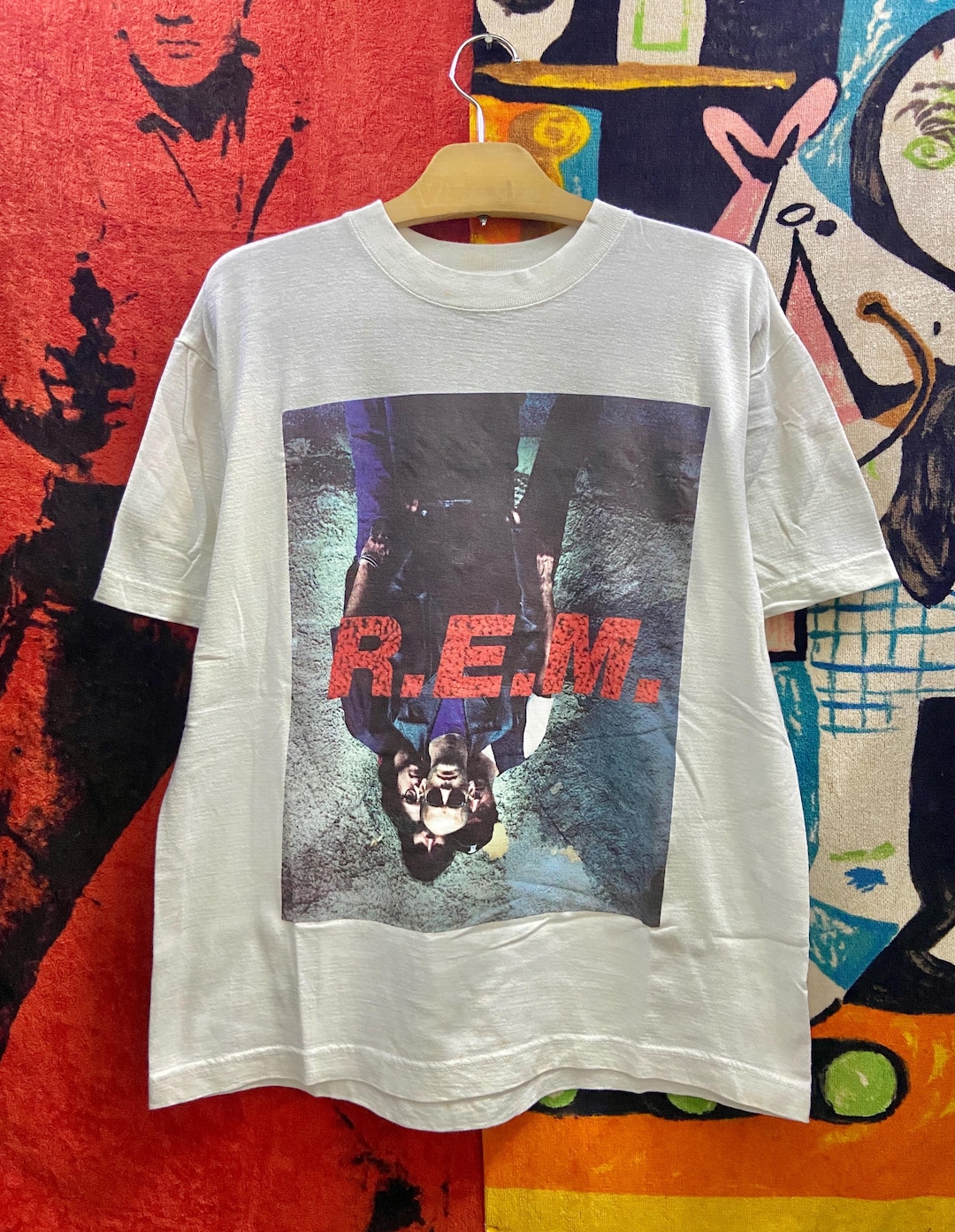 Vintage 90s REM 1995 Monster Album Tour Promo T Shirt / Michael Stipe ...