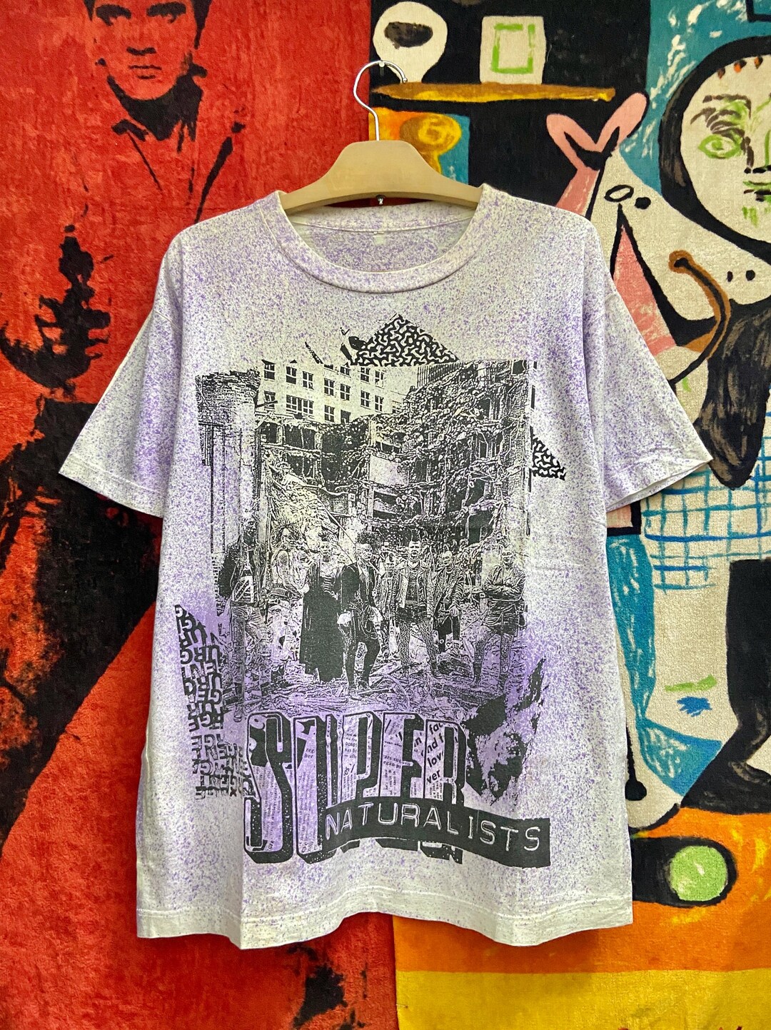Vintage 90s Punk Art Photoprint Style 70s Slogan Art Fullprint T Shirt ...