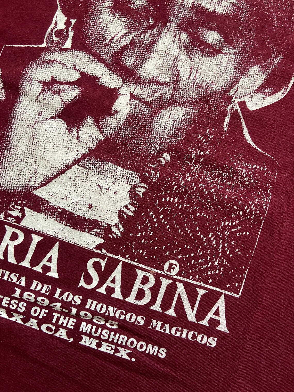 Vintage 00s Maria Sabina the Mexican Shaman Photoprint Artwork T Shirt ...