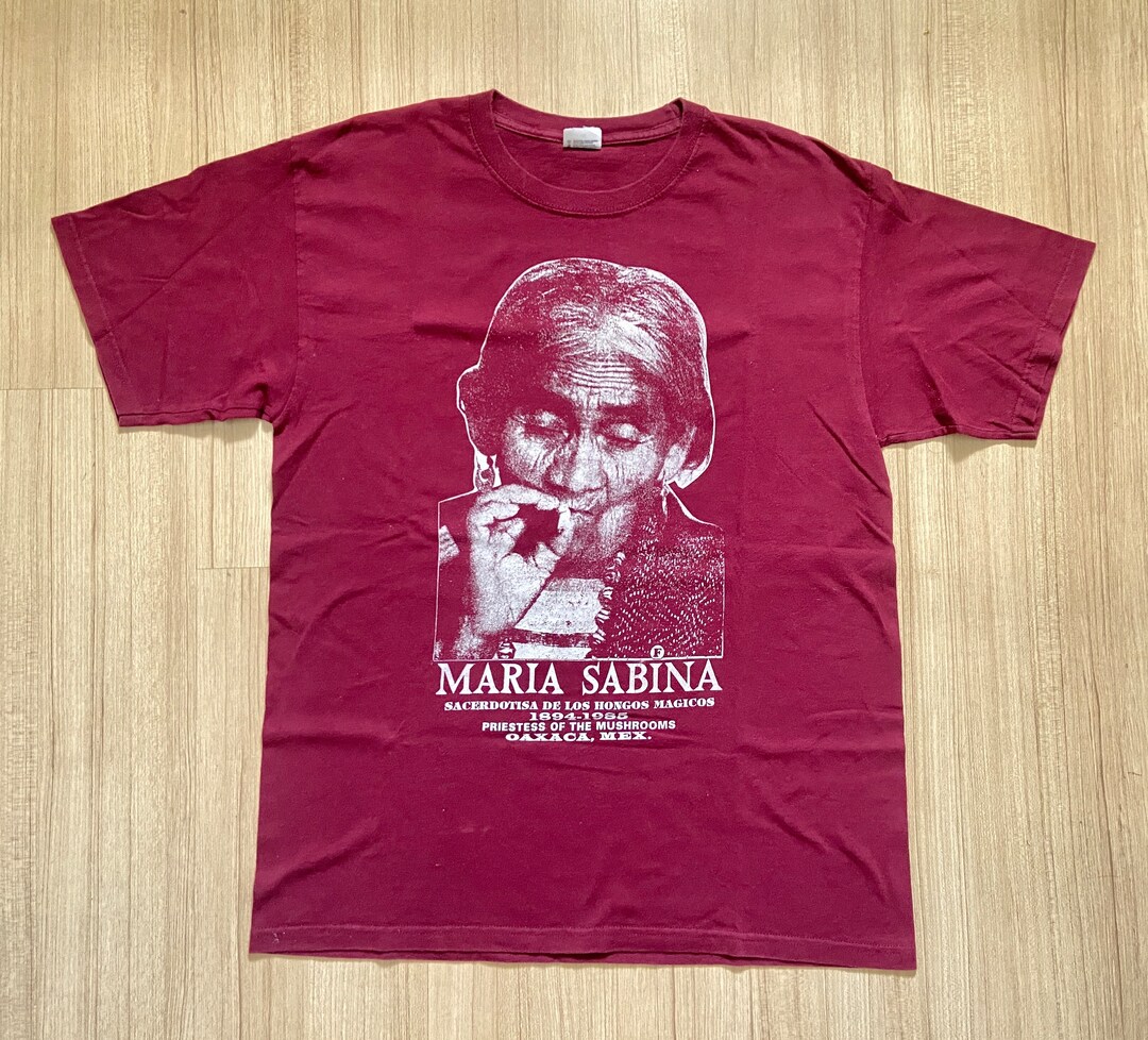 Vintage Maria Sabina the Mexican Shaman Photoprint Artwork T Shirt ...