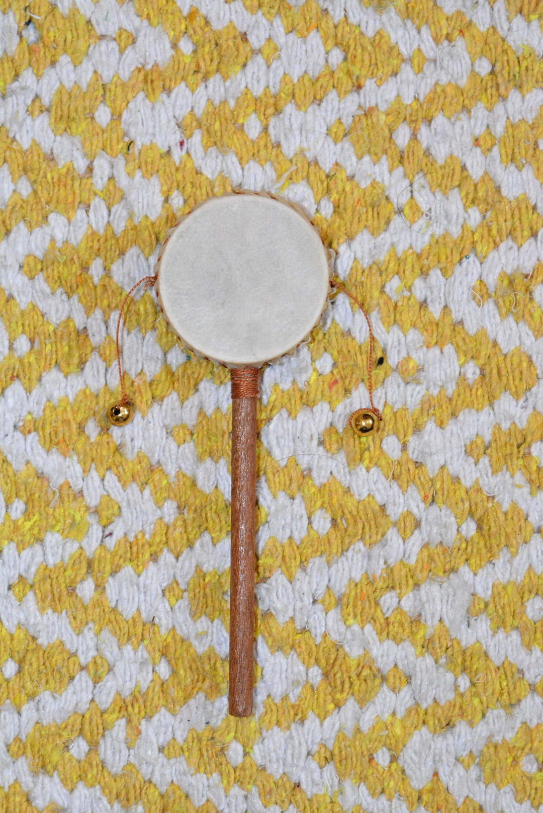 Spin Drum Rattle - Indo Chinese Hand Rattle - Instrument - Meditation ...