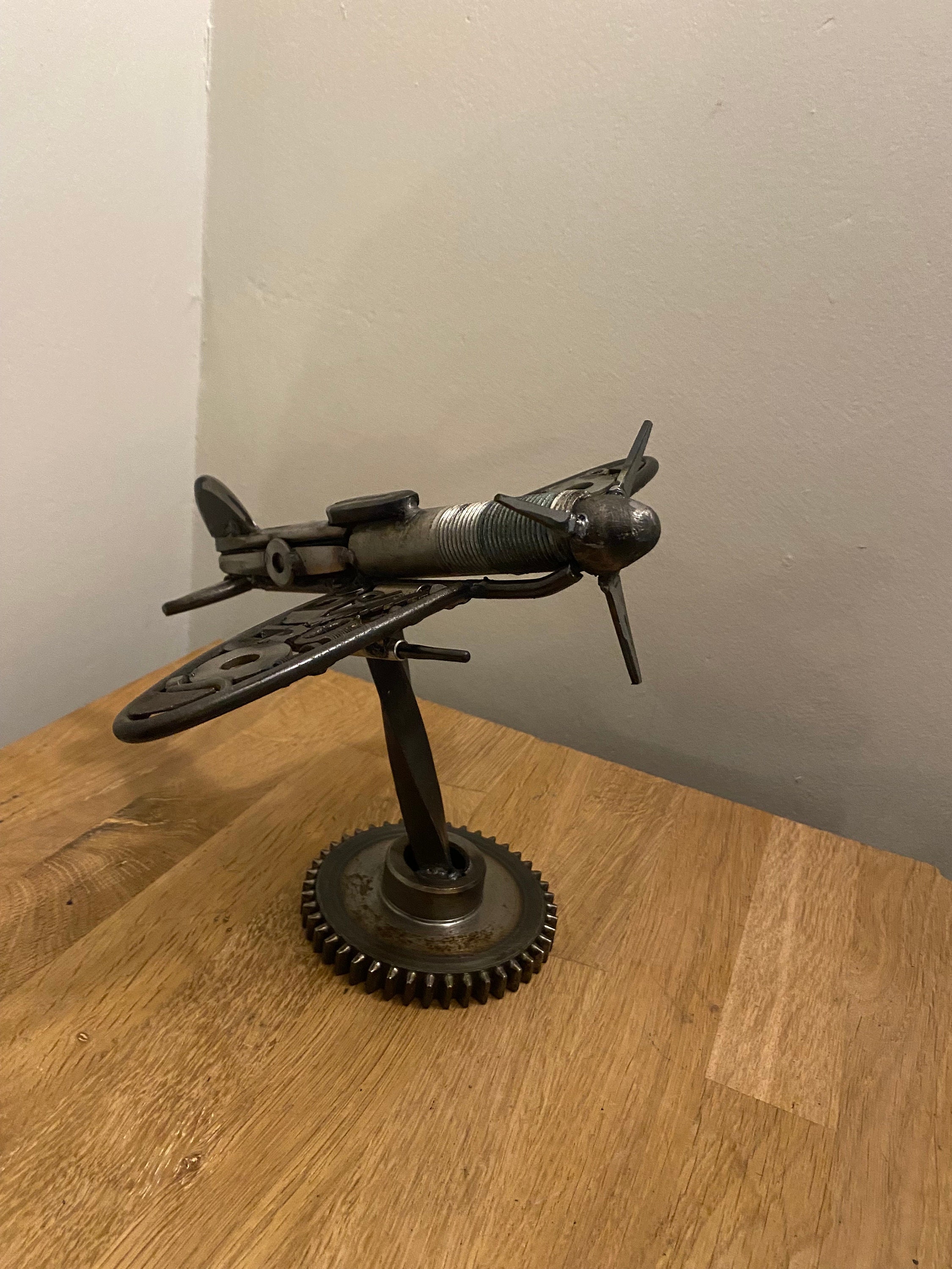 Scrap Metal Spitfire Sculpture - Etsy
