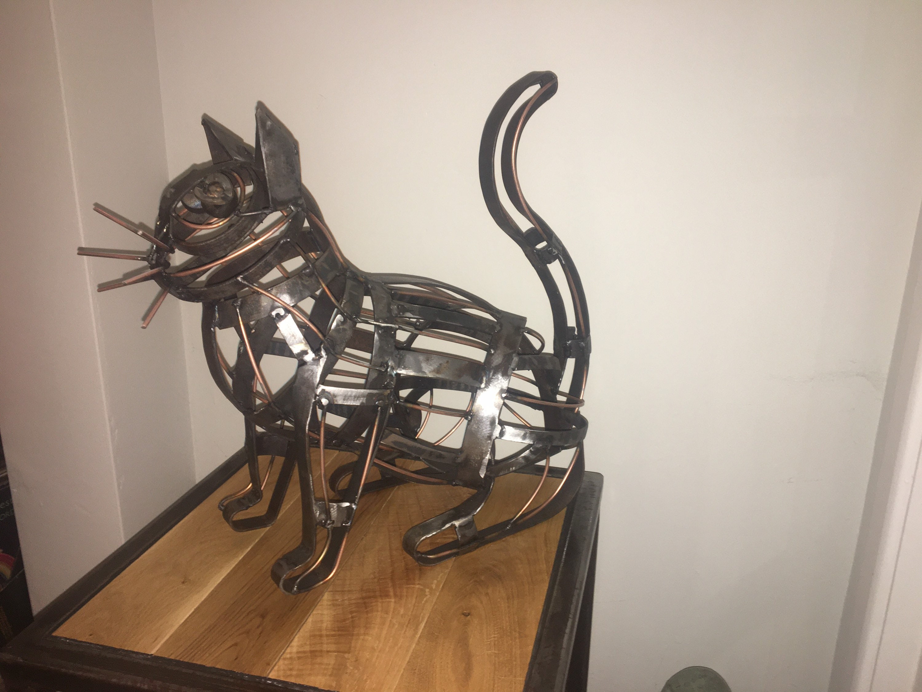 Wireframe Cat Sculpture Made to Order - Etsy