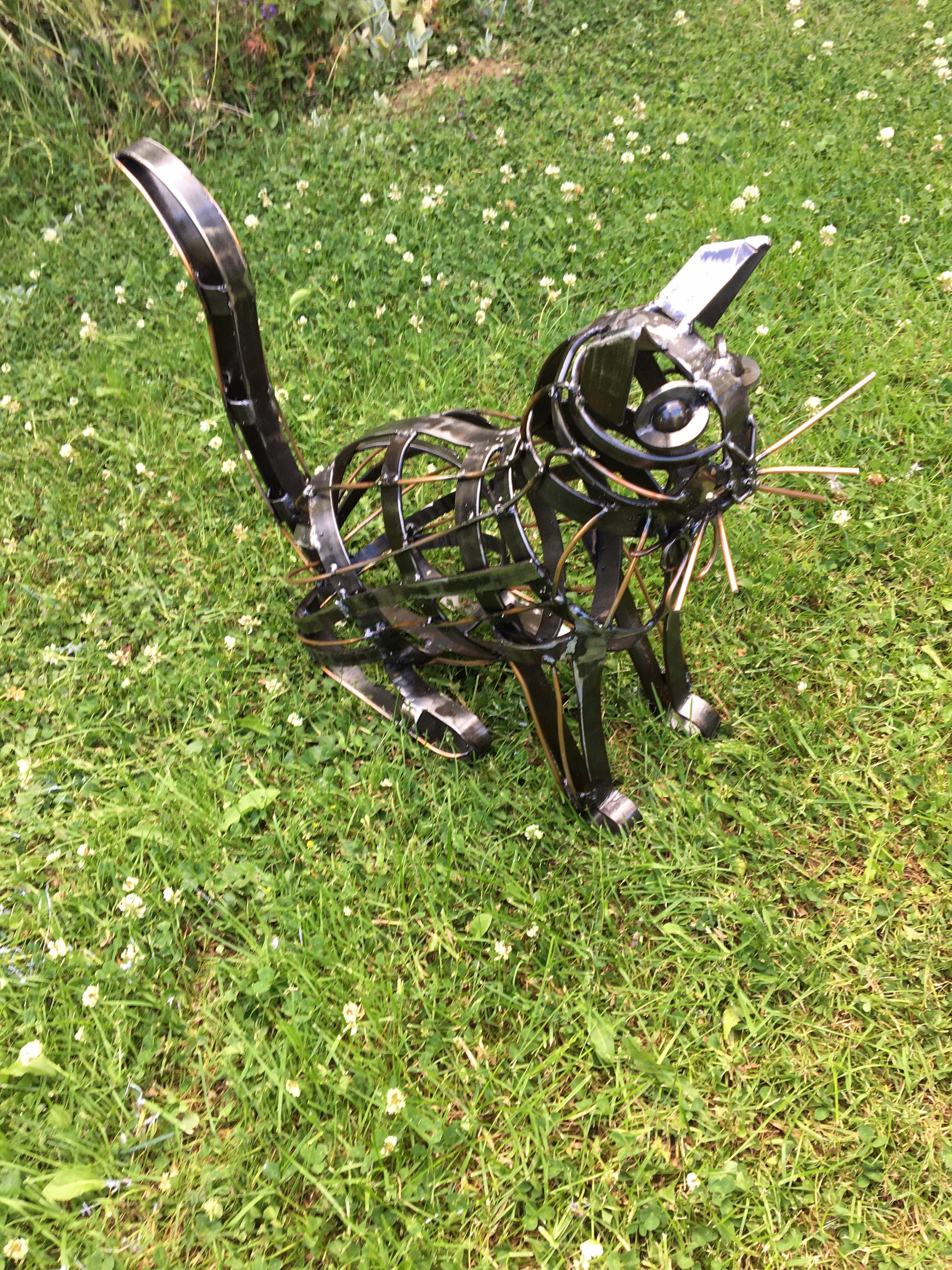 Wireframe Cat Sculpture- Made to Order - Etsy