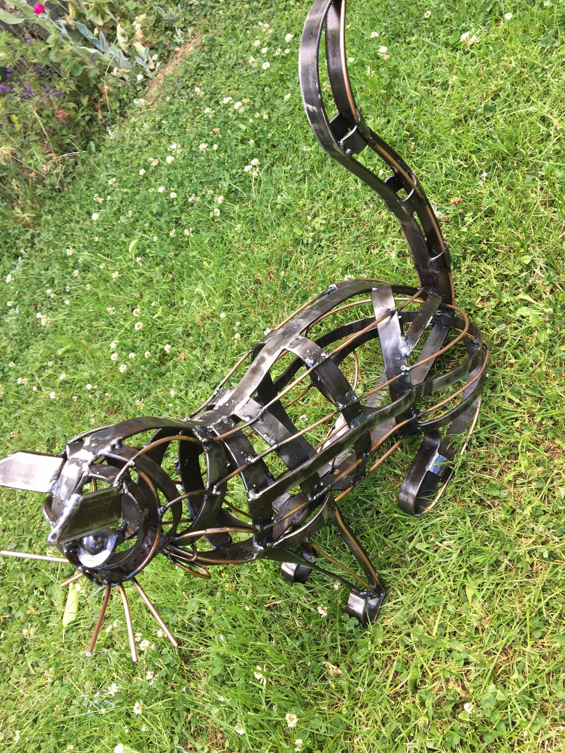 Wireframe Cat Sculpture Made to Order - Etsy