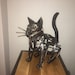 Wireframe Cat Sculpture Made to Order - Etsy