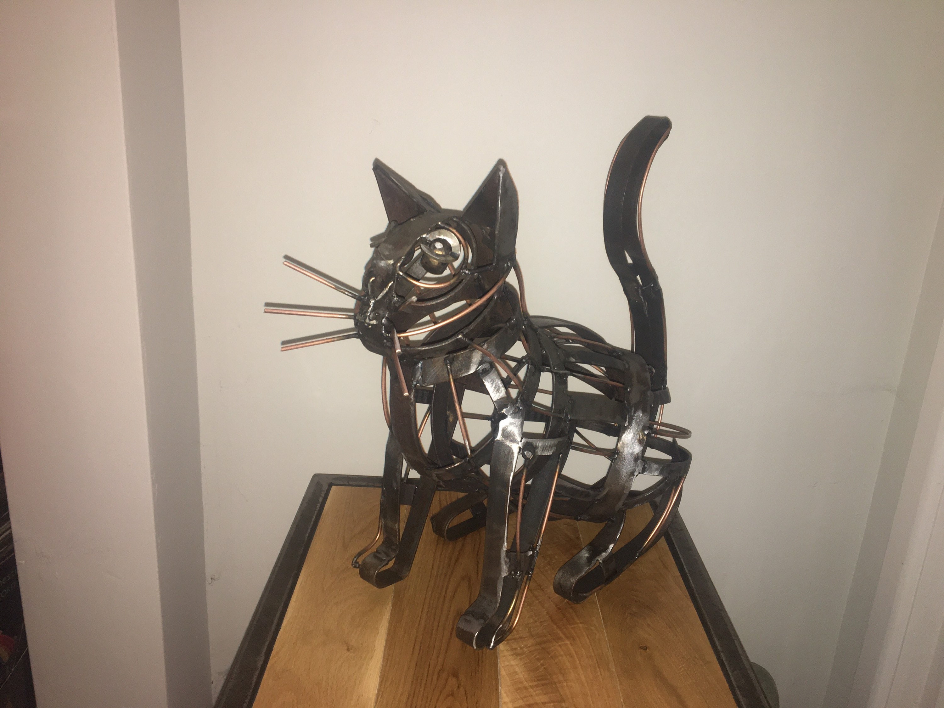 Wireframe Cat Sculpture Made to Order - Etsy