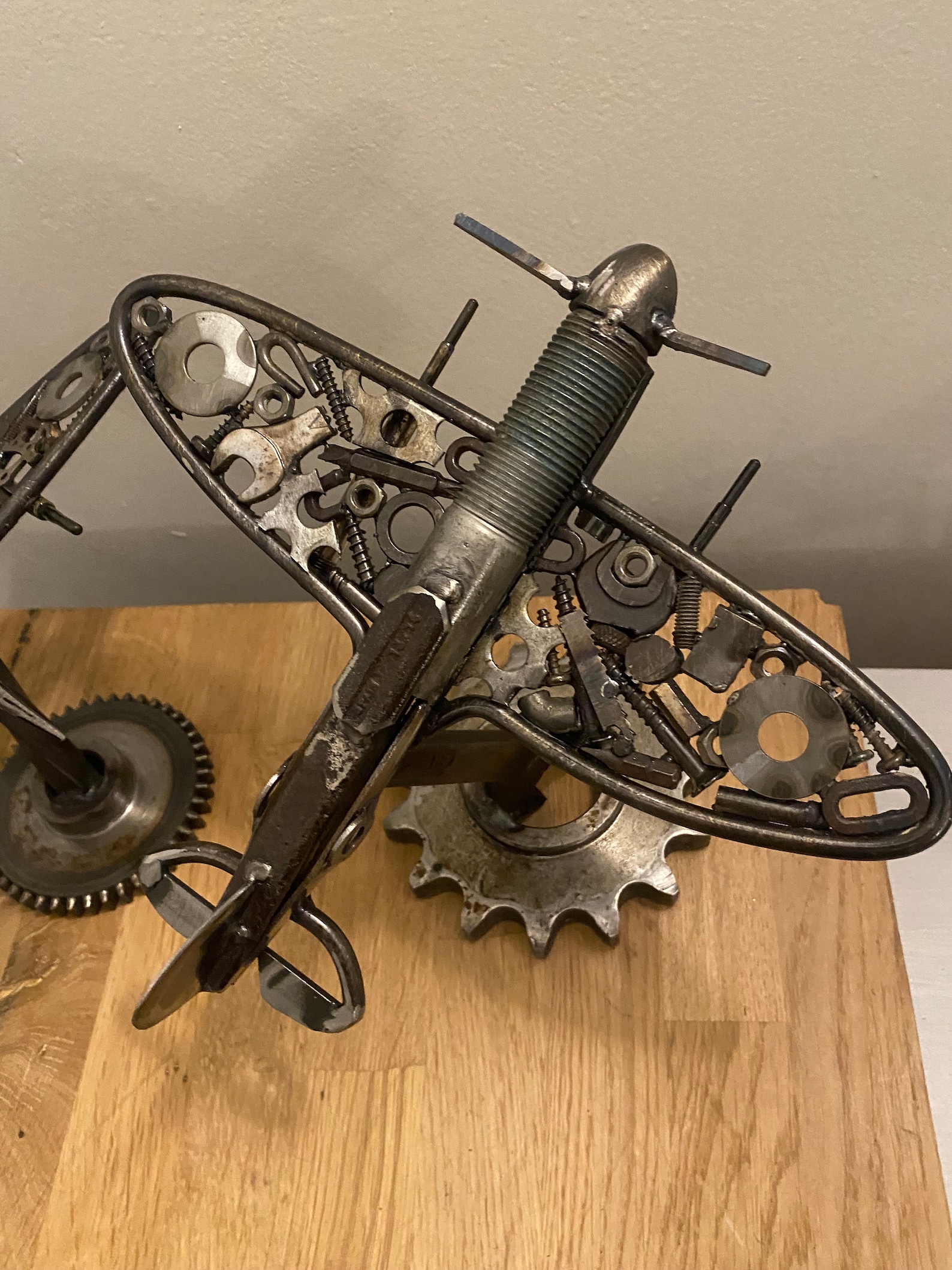 Scrap Metal Spitfire Sculpture - Etsy