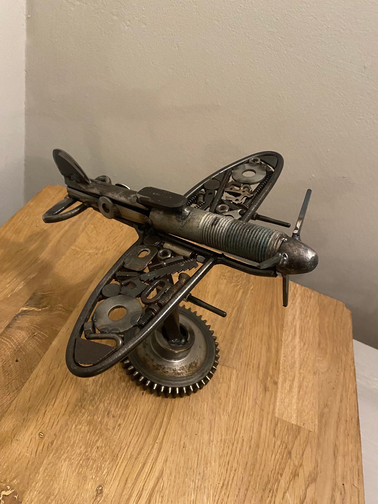 Scrap Metal Spitfire Sculpture - Etsy